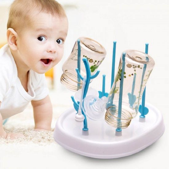 Baby Milk Bottle Drying Rack Economical Detachable Feeding Bottles Rach ...