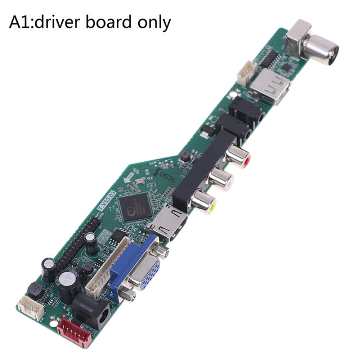 FUYU T.V53.03 Universal LCD TV Controller Driver Board V53 analog TV ...