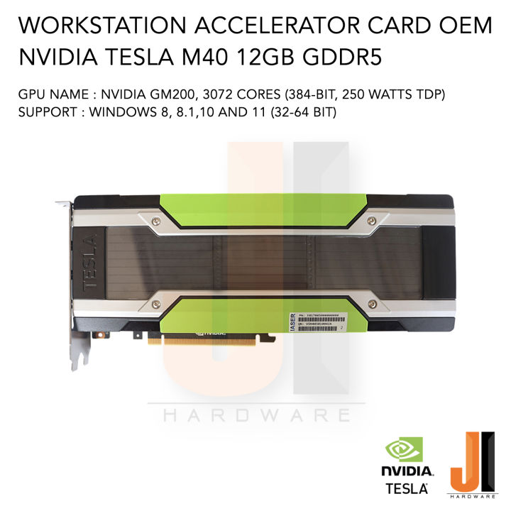 Workstation Accelerator card Nvidia Tesla M40 12GB 384-Bit GDDR5 OEM ...