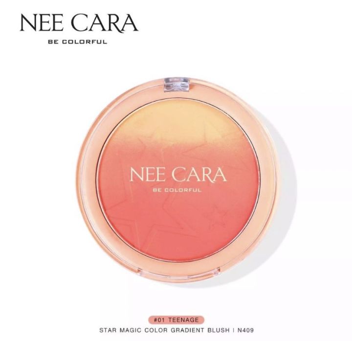 บลัชออนดาว นีคาร่า NEE CARA N409 NO.01 TEENAGE บลัชออนไล่สี สีส้มพีช ...