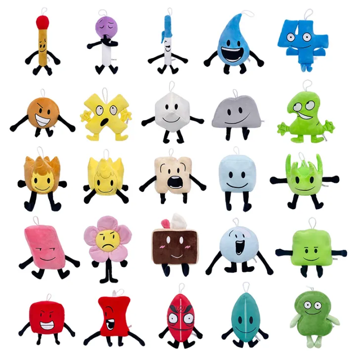 1pcs 14-30cm Battle for Dream Island Plush Toy BFDI Leafy Firey Flower ...