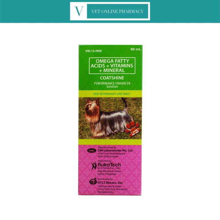 Coatshine Syrup 60ml (Coat and Skin Vitamins) for Dogs & Cats | Lazada PH