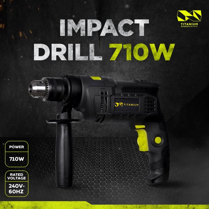 TITANIUM ID710D Impact Drill 710W | Lazada PH