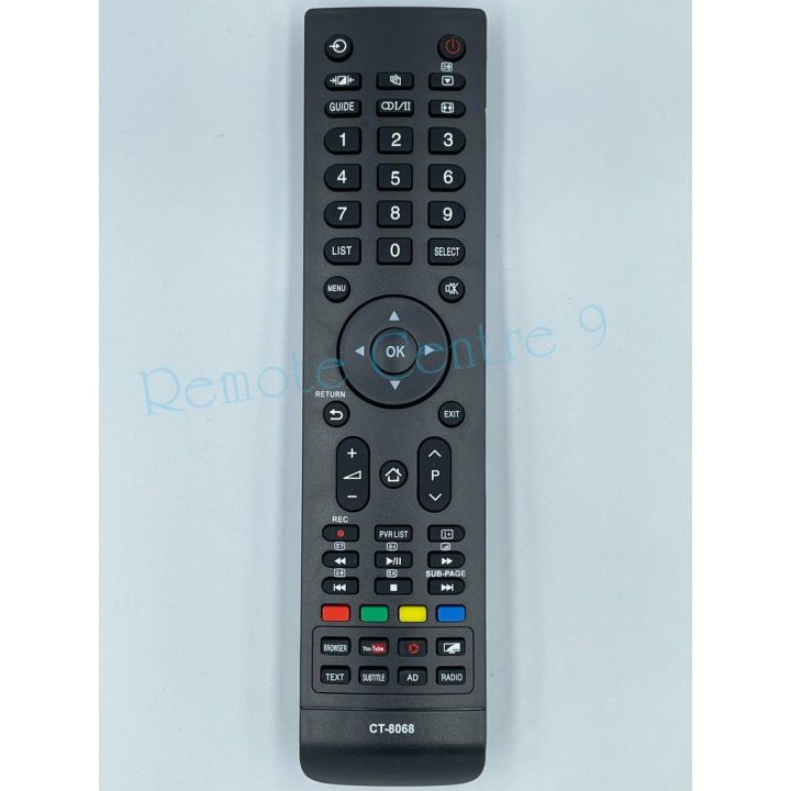 Toshiba TV remote CT-8068 model has a YouTube command button. | Lazada PH