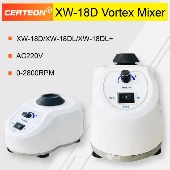 XW-18D Lab Vortex Mixer 2800rpm Multi-Tube Test Tube Shaker Portable ...