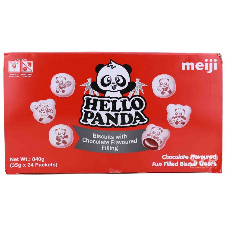 Meiji Hello Panda Biscuits with Chocolate Flavored Filling 840g | Lazada PH