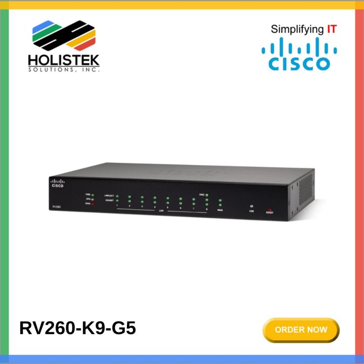 Cisco RV260 VPN Router / Firewall (RV260-K9-G5) Limited Lifetime ...