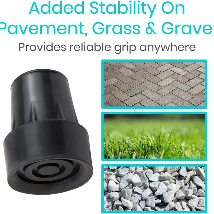 LANZEE Anti-Slip Cane Tip Stable Universal Cane Stand Replacement ...