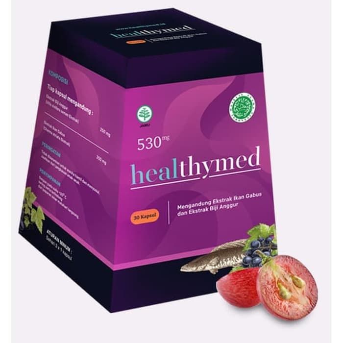 Vitamin HealtyMed 530Mg ( Ekstra Ikan Gabus Dan BIji Anggur Isi 30 ...