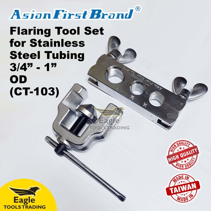 Asian First Brand Flaring Tool Set for Stainless Steel Tubing 3/4 - 1 ...