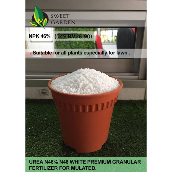 100% ORIGINAL N46% UREA FERTILIZER 5 KG | Lazada