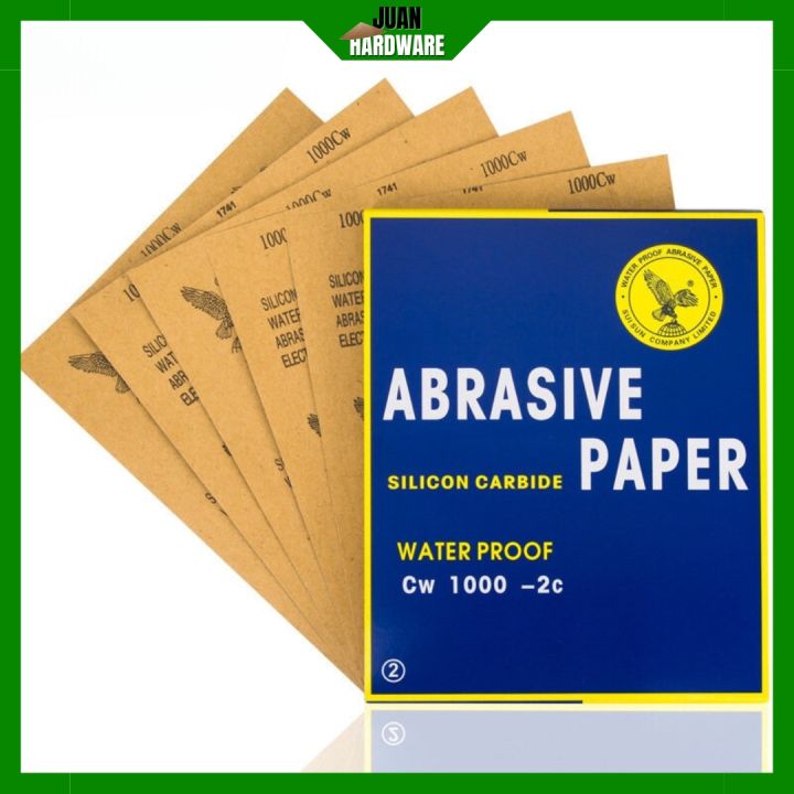 Eagle Sandpaper Waterproof Abrasive, Liha 230x280 Grit 60# to 2000 ...