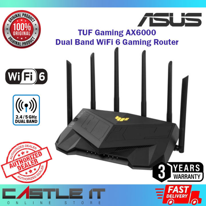 ASUS TUF GAMING AX6000 WIFI 6 ROUTER ASUS-TUF-GAMING-AX6000 AX WIFI 6 ...
