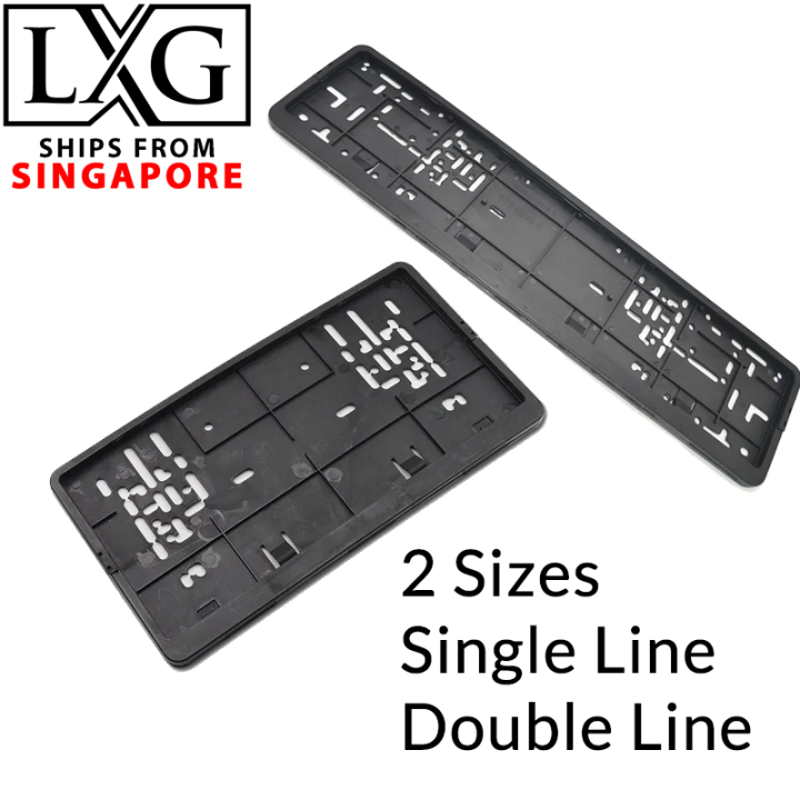 Singapore License Plate Frame, Number Plate Holder, 53cm x 13cm or 33cm ...