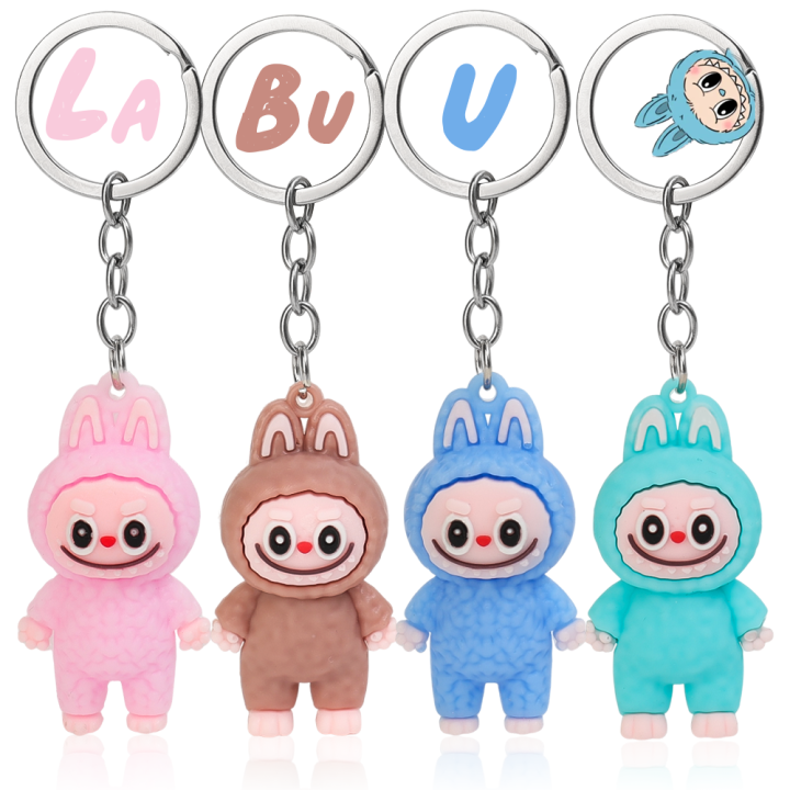 🔥Low Price🔥8PCS Super Cute Labubu Keychain Anime Bunny Girl Backpack ...