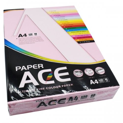 ACE A4 Colour Paper 80gsm 450 Sheets Kertas Warna Light Color | Lazada