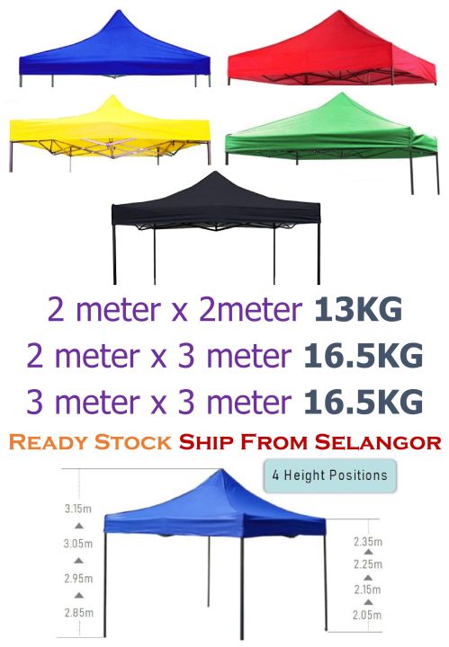 6.6'X6.6' / 6.6X10' /10'X10' Night Market Canopy Camping Tent Frame ...