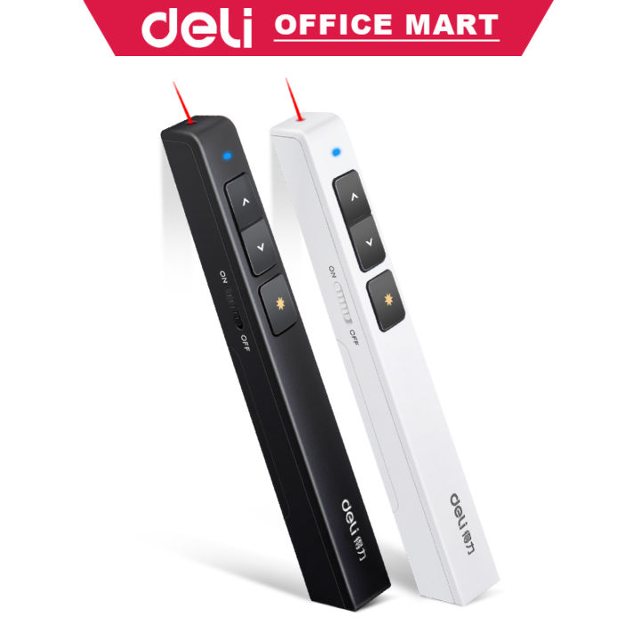 Deli Laser Pointer Presentasi Wireless USB Pen Remote Laser Presentasi ...