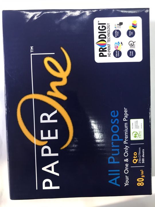 Paper One 80gsm Short 8.5"x11" | Lazada PH