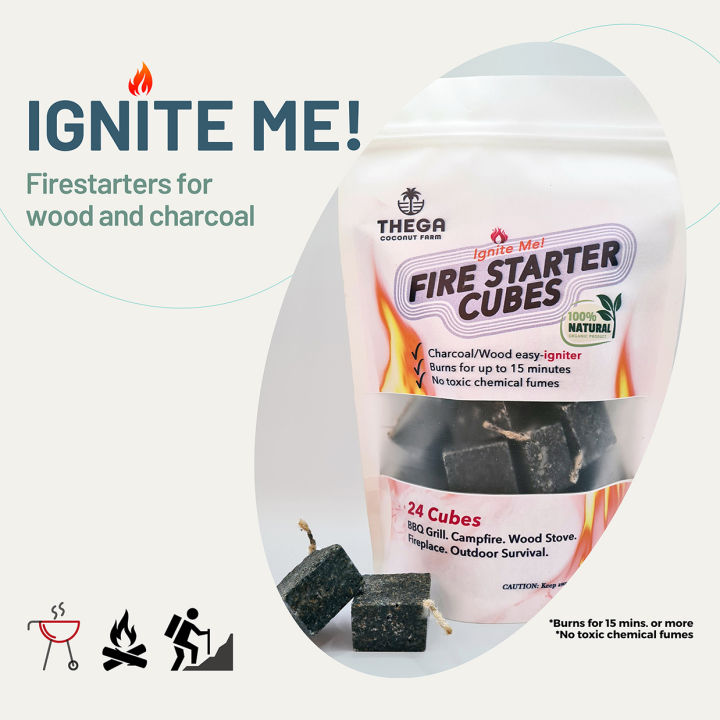 Firestarter Cubes for Charcoal Briquettes, Grill, Wood Stove, Camping ...