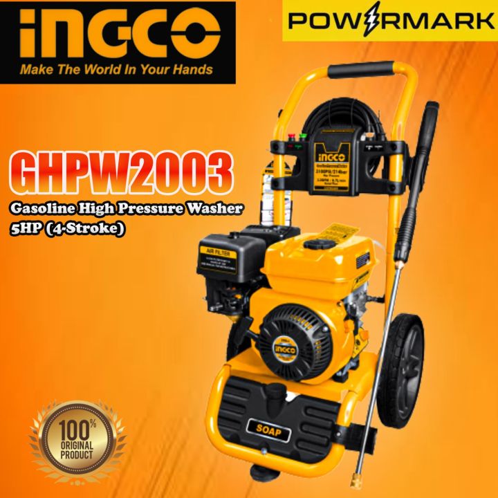INGCO GHPW2003 Gasoline High Pressure Washer 5HP (4-Stroke) [POWERMARK ...