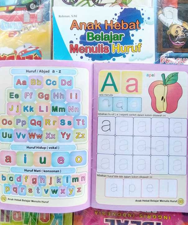 Buku Anak Hebat Belajar Membaca Menulis Huruf Angka Berhitung Calistung ...