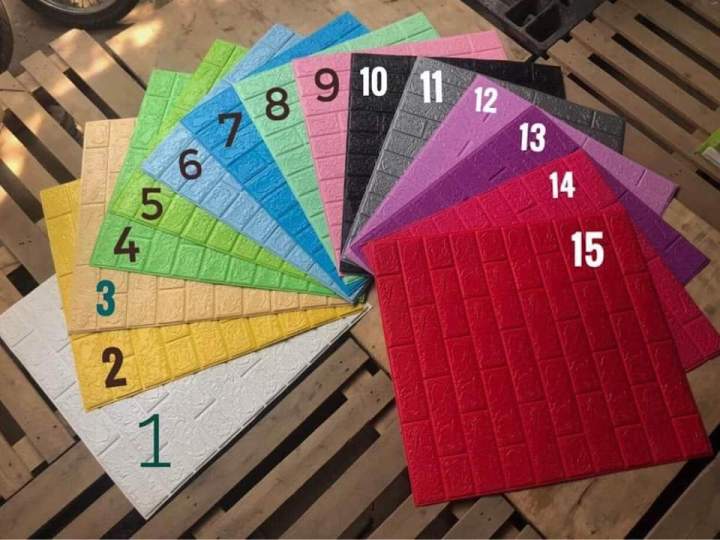 20 Miếng Dán tường 3d Khổ Lớn 70x77cm, Tấm Xốp Dán Tường 3d Chống nóng ...