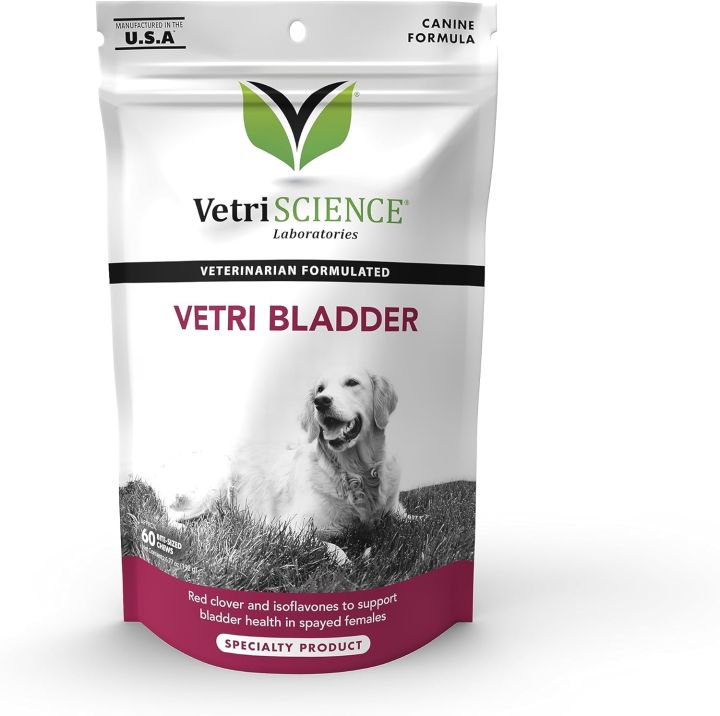 VetriScience Glass Bladder Supplement for Dogs - UTI Support Chews with ...