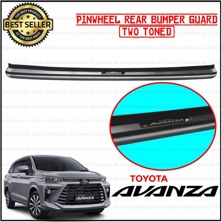 Toyota Avanza 2022-2023 Pinwheel Rear Bumper Guard / Rear Stepsill ...