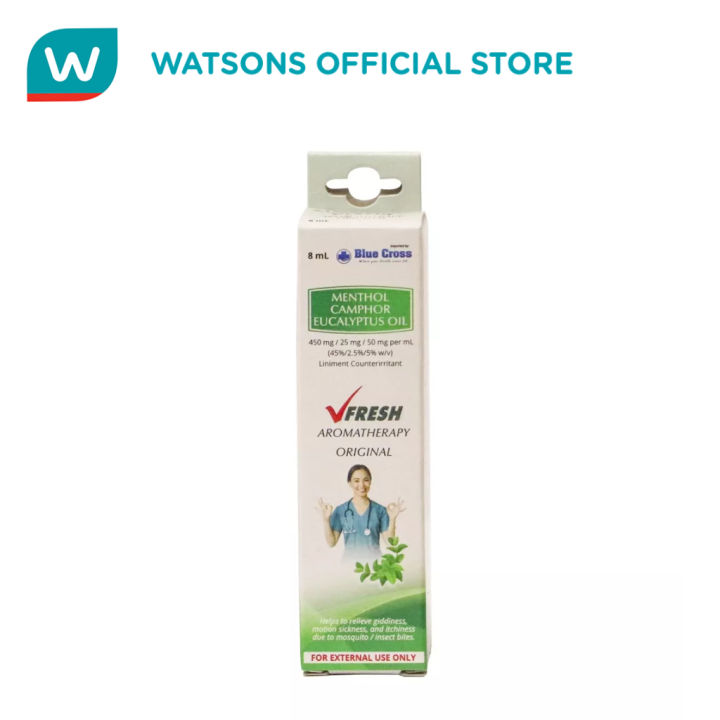 VFRESH Aromatherapy ORIGINAL (Menthol Camphor Eucalyptus Oil) | Lazada PH
