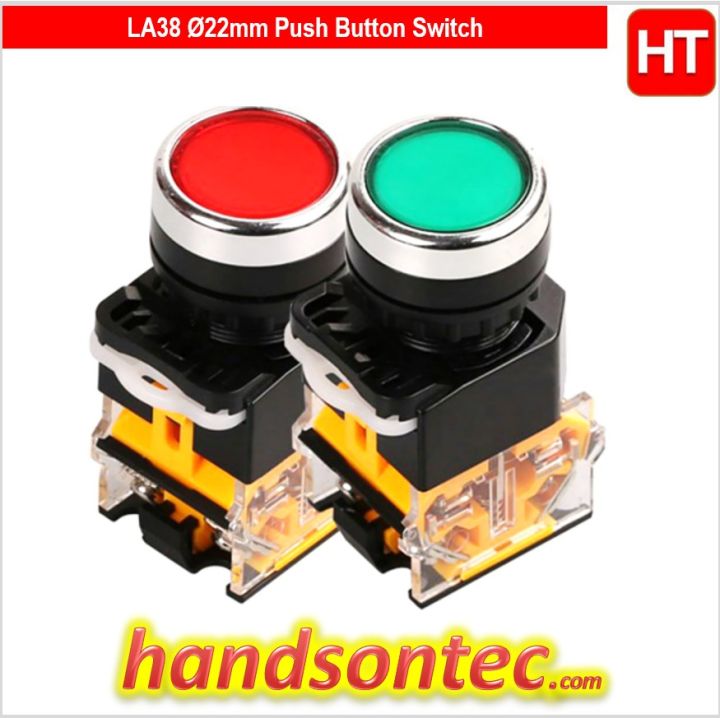 22mm Industrial Push Button Switch LA38 Series 10A 440V Latching ...