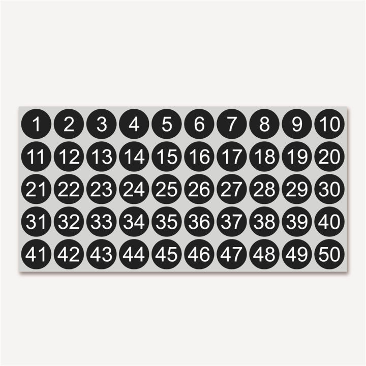 Number Stickers Consecutive Number Stickers Self-adhesive Decal ...