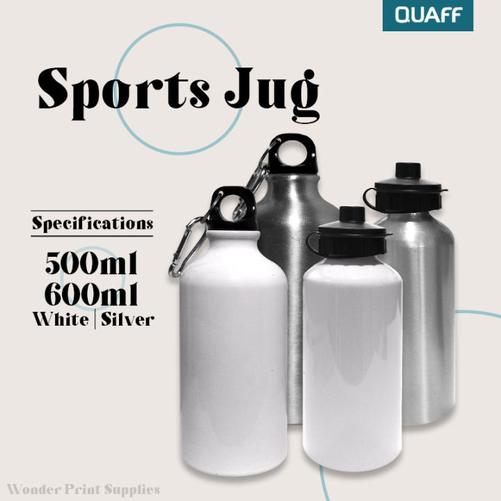 WPS - QUAFF Sublimation Coated Sports Jug || Aluminum Beer Bottle 500ml ...