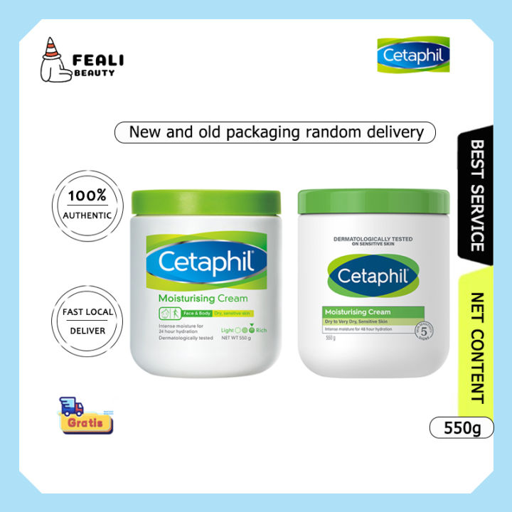 Ready Stock Cetaphil Moisturizing Cream for Dry/Sensitive Skin 550g ...