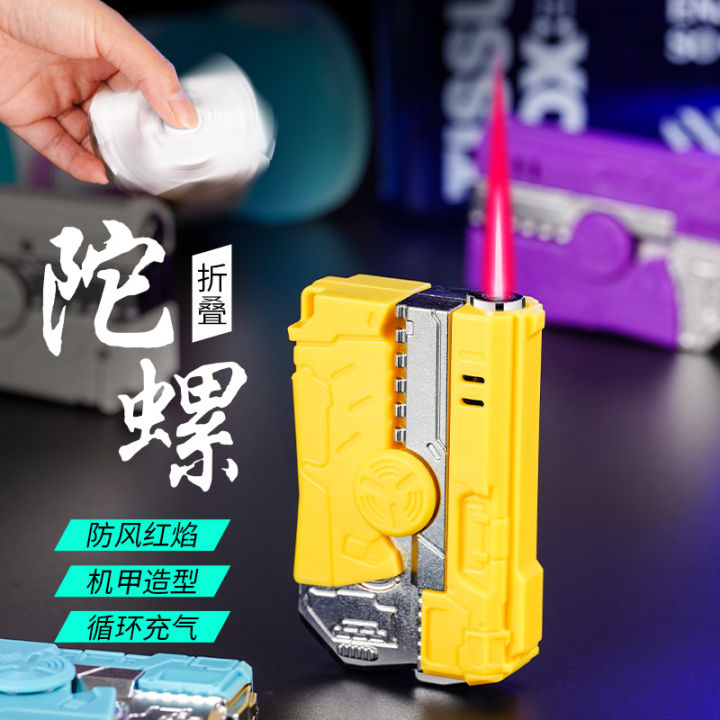 New Arrival Fidget Spinner Gun Lighter Transforming Automatic Rebound ...