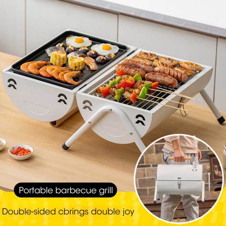 Double Side Grill Outdoor Camping Grill Camel BBQ Charcoal Grill ...