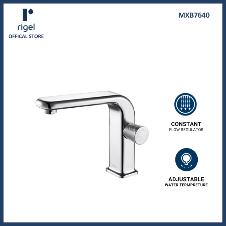 RIGEL Bathroom Deck Mounted Basin Mixer Water Tap Faucet MXB7640 | Lazada