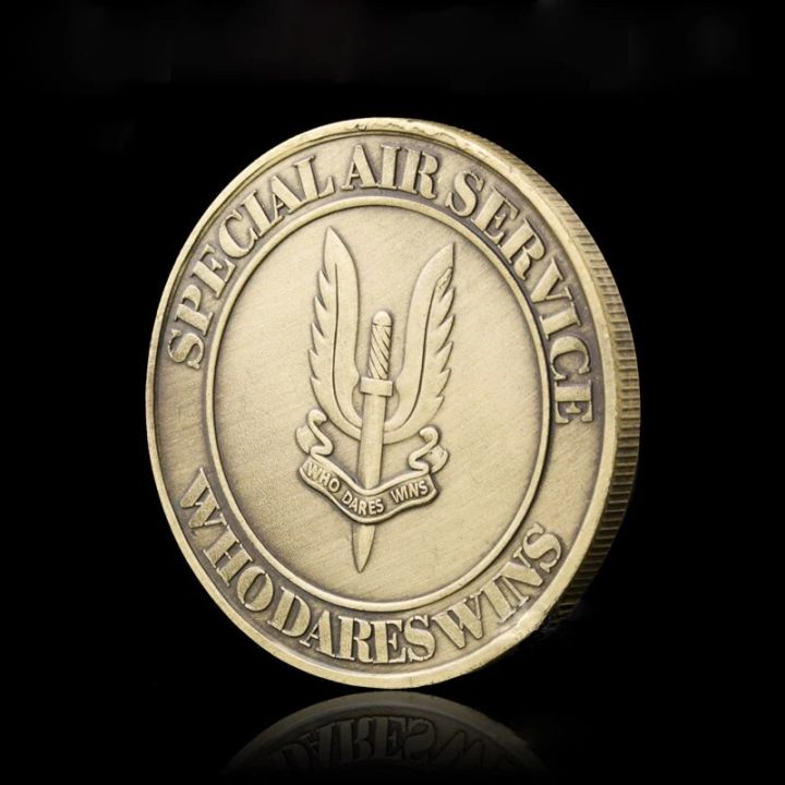 British Army SAS Sniper Bronze Commemorative Coin Who Dares Wins ...