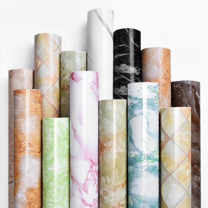 Stiker Wallpaper Dapur 60cmx1m Kitchen Motif Marble Marmer Anti Minyak ...