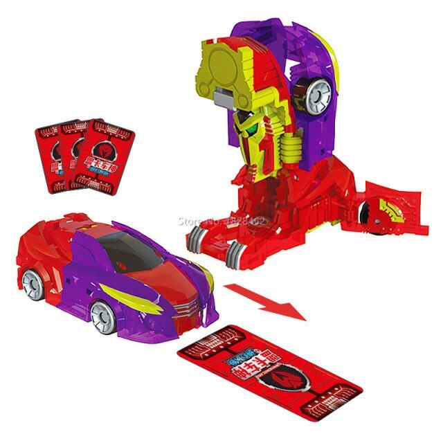 New ABS Turning Mecard Transformation Car Action Figures Amazing Car ...