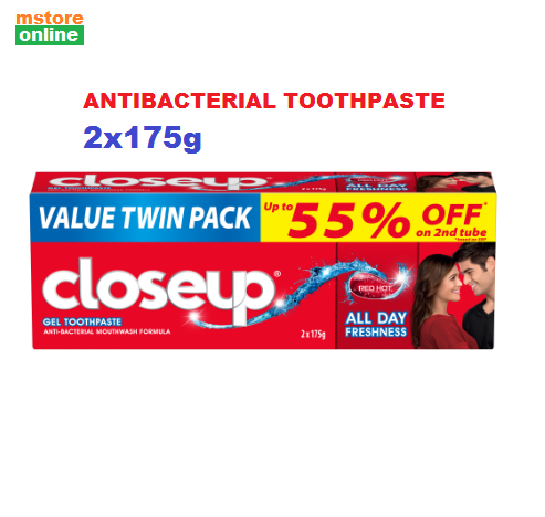 [Twin Pack] CloseUp Antibacterial Gel Toothpaste Red Hot 175g | Lazada PH