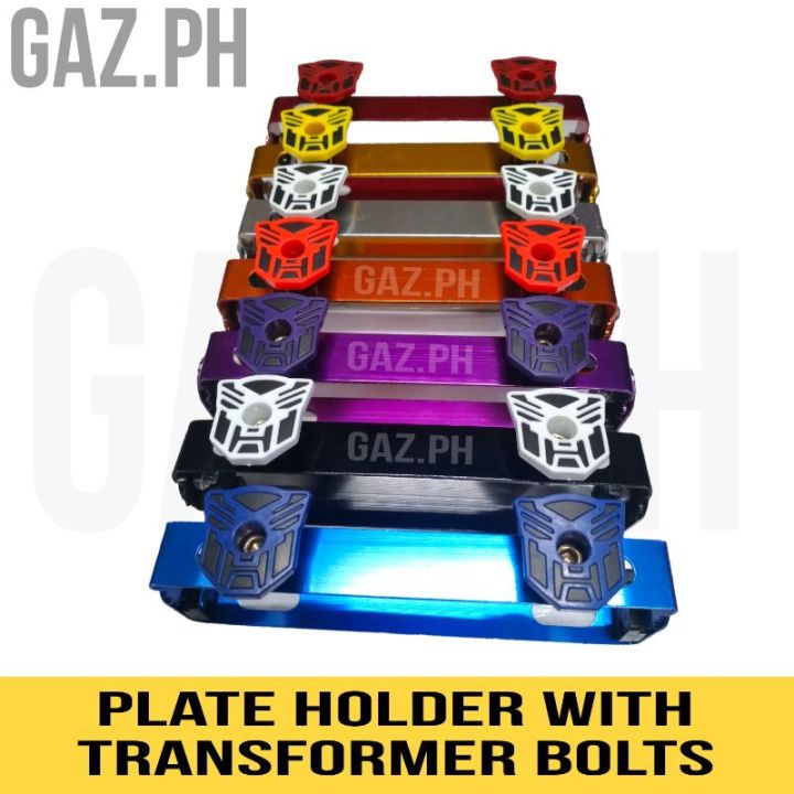 motorcycle Plate Holder with Transformer Bolts universal | Lazada PH