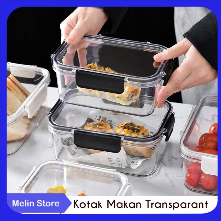 Kotak Makanan Transparan Sayur Buah Ikan Food Container Storage Box ...
