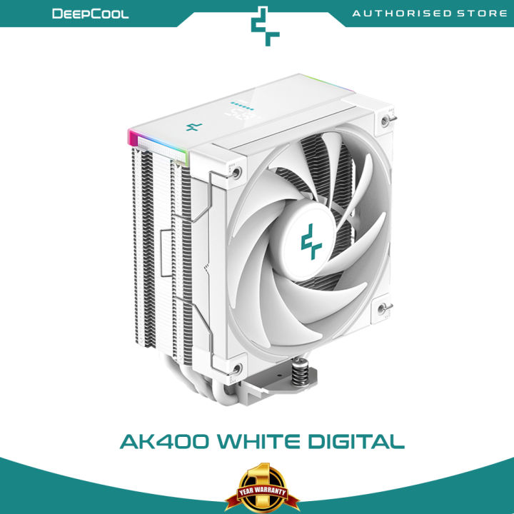DEEPCOOL AK400 DIGITAL WHITE CPU Air Cooler (R-AK400-WHADMN-G) | Lazada PH