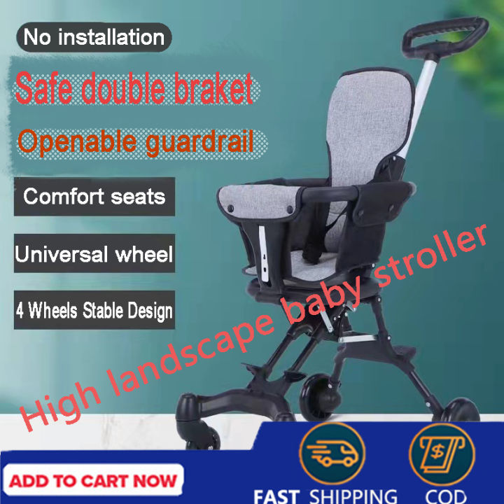 Available Foldable Magic Stroller for Baby 4 Wheels Lightweight Stable ...