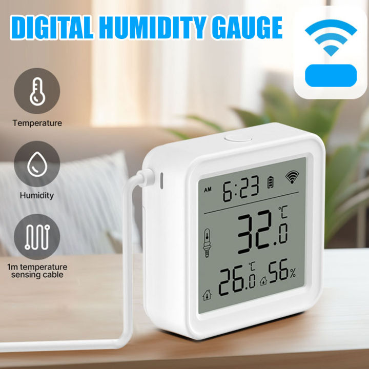 Hygrometer with App Control Wireless Temperature Sensor Smart Home Wifi ...