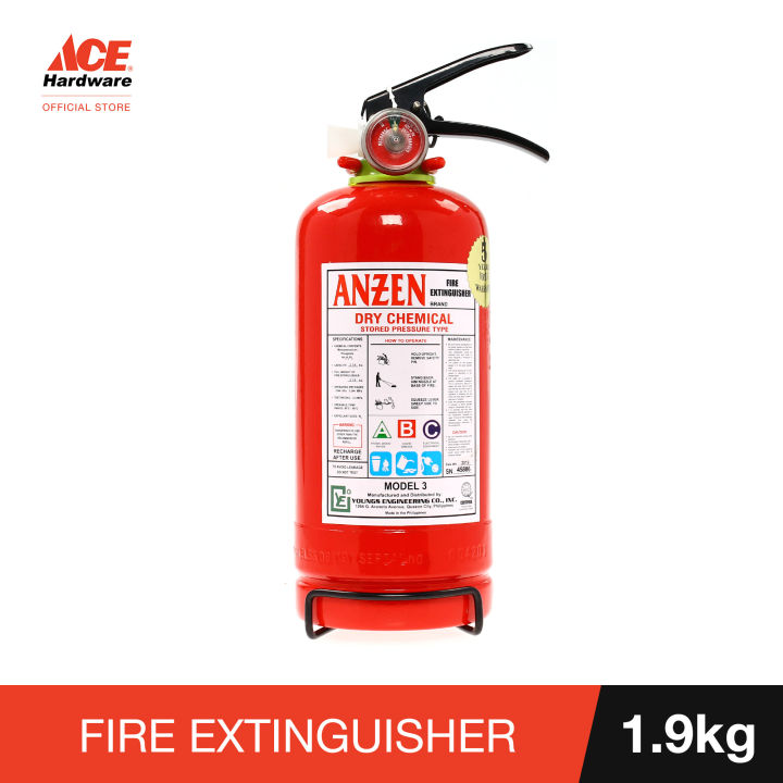 ANZEN Fire Extinguisher Dry Chemical 1.9G MDL3 ABC | Lazada PH