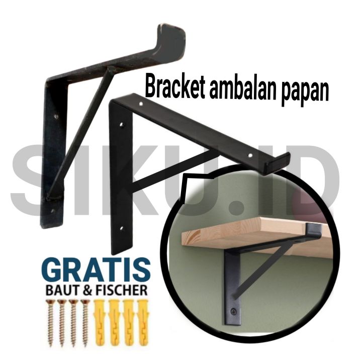 RAK BESI SIKU AMBALAN/RAK TEMPEL DINDING MULTIFUNGSI | Lazada Indonesia