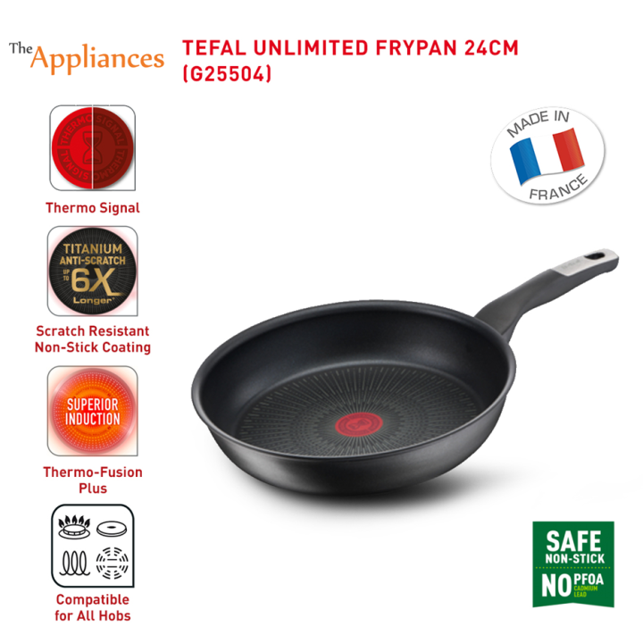 Tefal Unlimited Frypan 24cm (G2550402) | Lazada