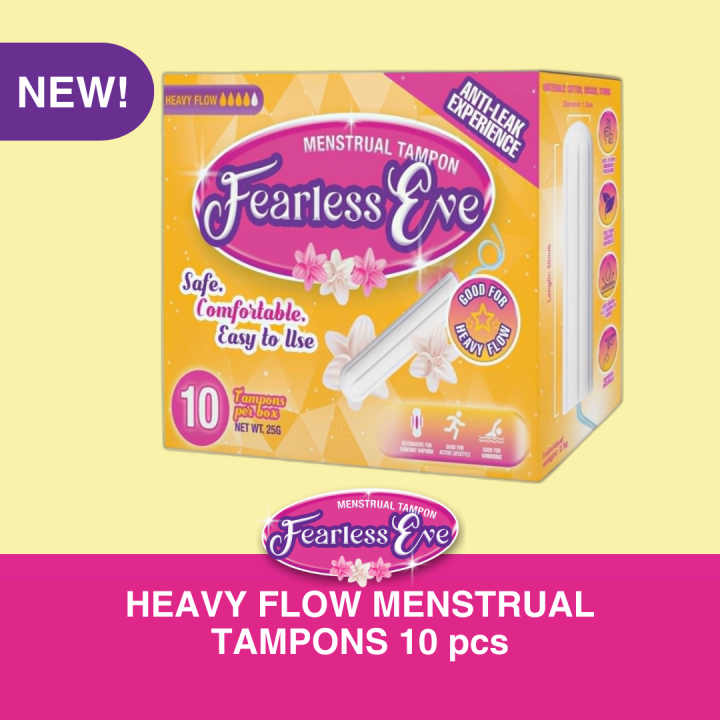 Fearless Eve Heavy Flow Menstrual Tampons(10 pcs) | Lazada PH